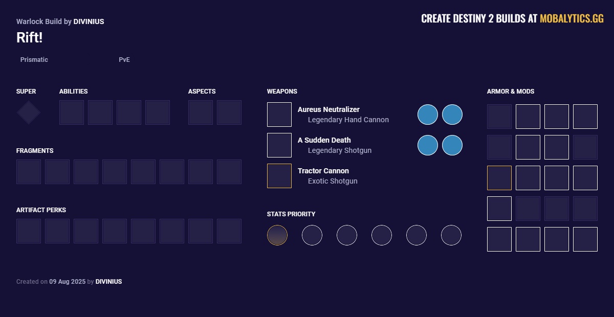 Rift! - Destiny 2 Prismatic Warlock Build by DIVINIUS