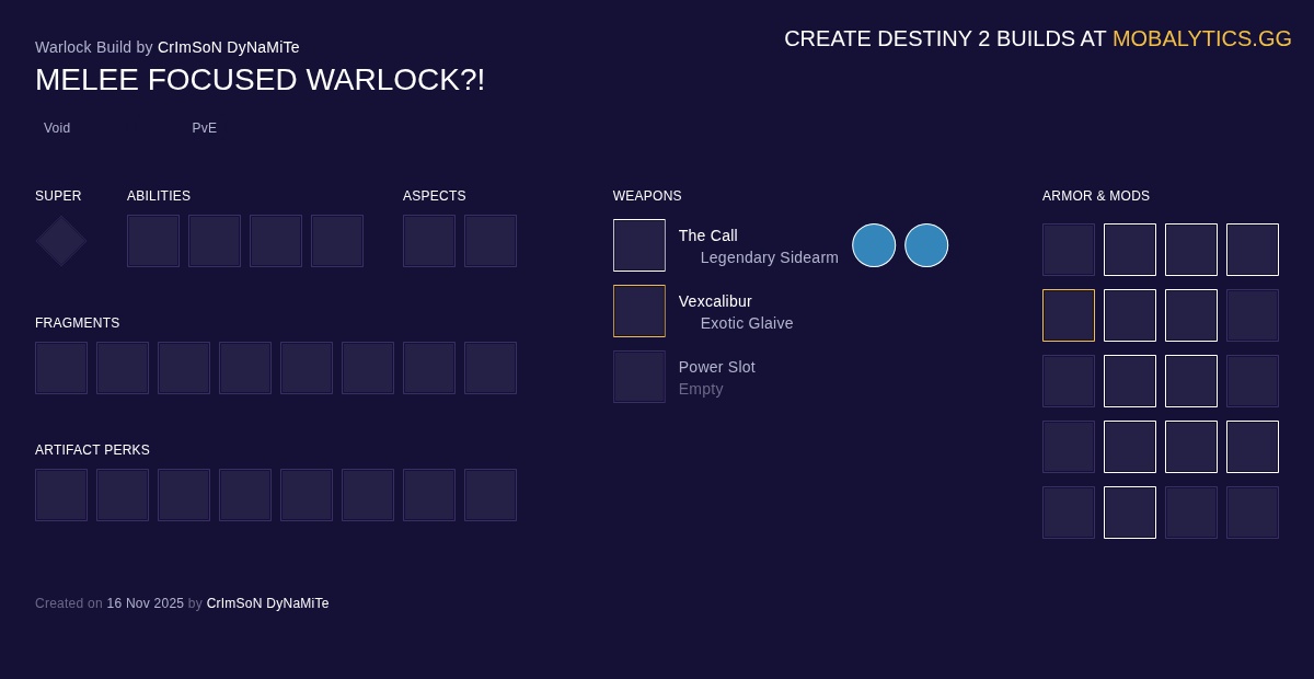 MELEE FOCUSED WARLOCK?! - Destiny 2 Void Warlock Build by CrImSoN DyNaMiTe