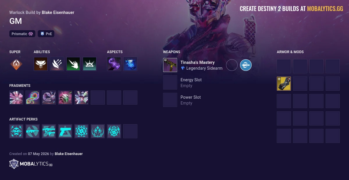GM - Destiny 2 Prismatic Warlock Build by Blake Eisenhauer