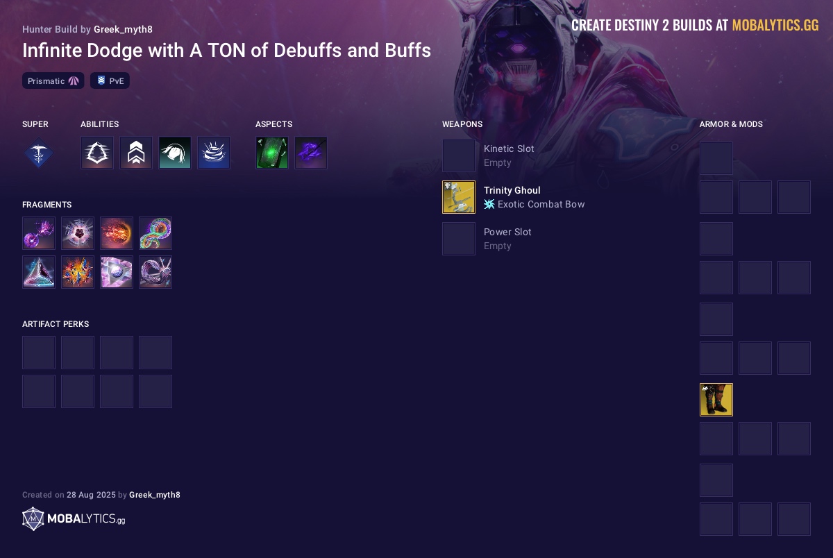 Infinite Dodge with A TON of Debuffs and Buffs - Destiny 2 Prismatic ...
