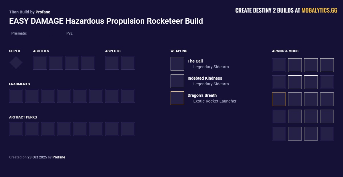 Hazardous Propulsion Rocketeer Build - Destiny 2 Prismatic Titan Build ...