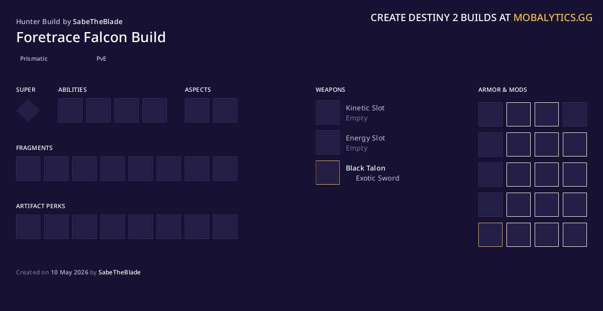Foretrace Falcon Build - Destiny 2 Prismatic Hunter Build by SabeTheBlade