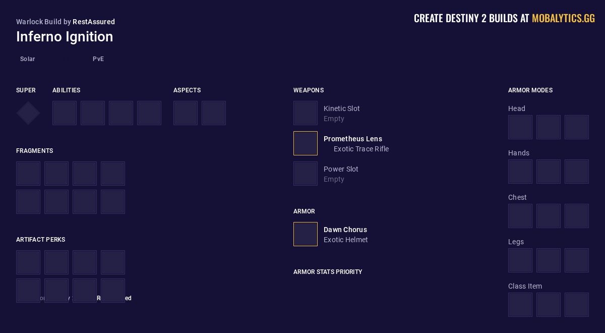 Inferno Ignition - Destiny 2 Solar Warlock Build by RestAssured