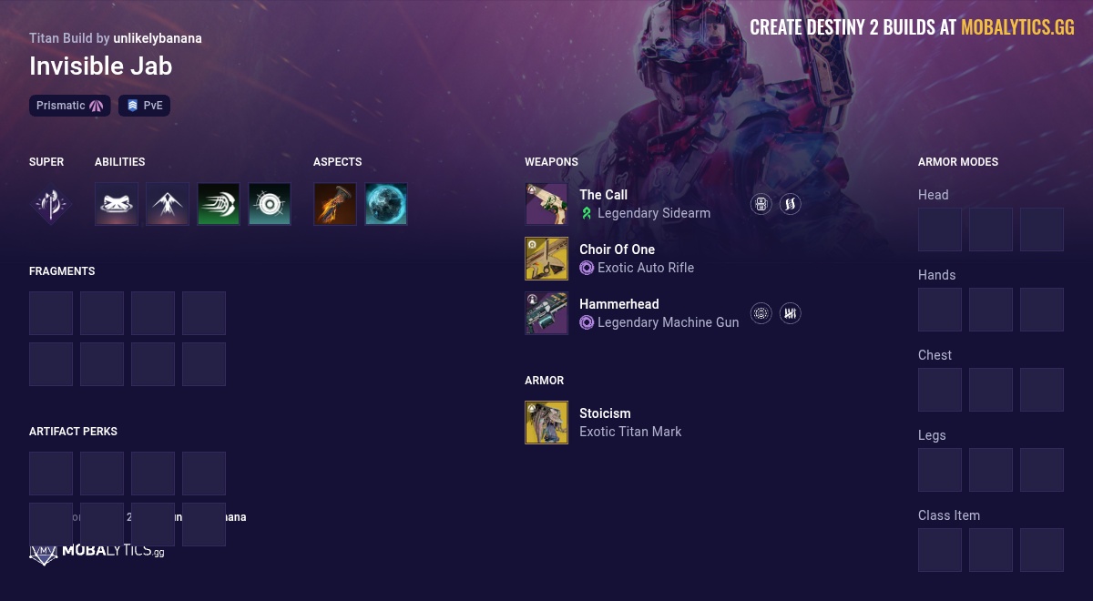 Invisible Jab - Destiny 2 Prismatic Titan Build by unlikelybanana