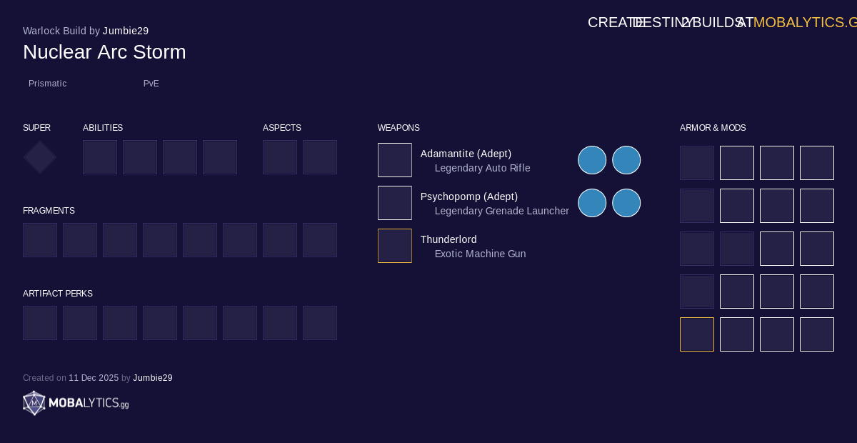 Nuclear Arc Storm - Destiny 2 Prismatic Warlock Build by Jumbie29