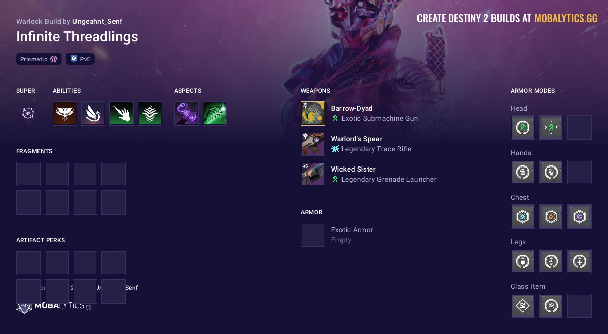 Infinite Threadlings - Destiny 2 Prismatic Warlock Build by Ungeahnt_Senf