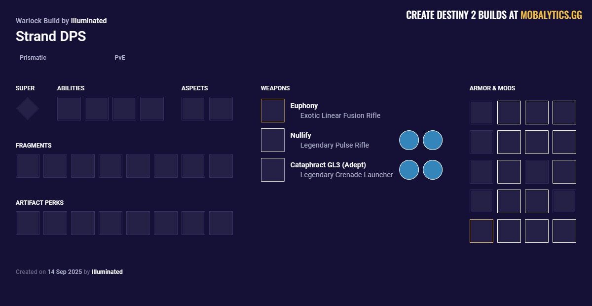 Strand DPS - Destiny 2 Prismatic Warlock Build by Illuminated