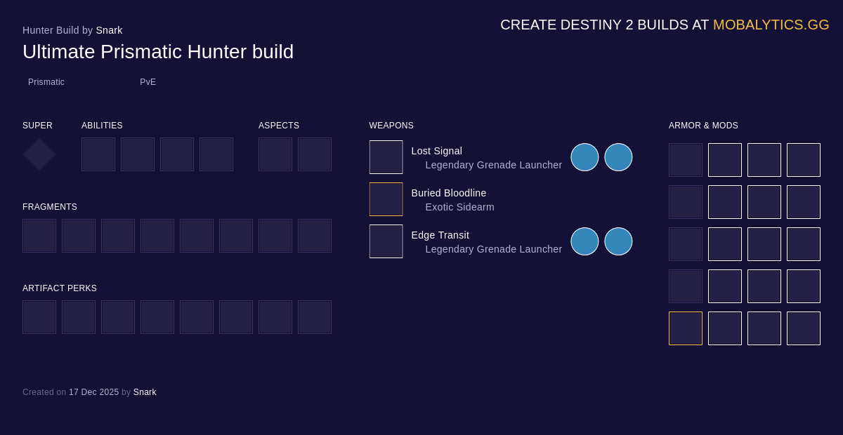 Ultimate Prismatic Hunter build - Destiny 2 Prismatic Hunter Build by Snark