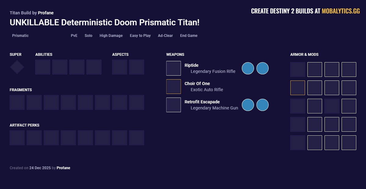 UNKILLABLE Deterministic Doom Prismatic Titan! - Destiny 2 Titan Build ...