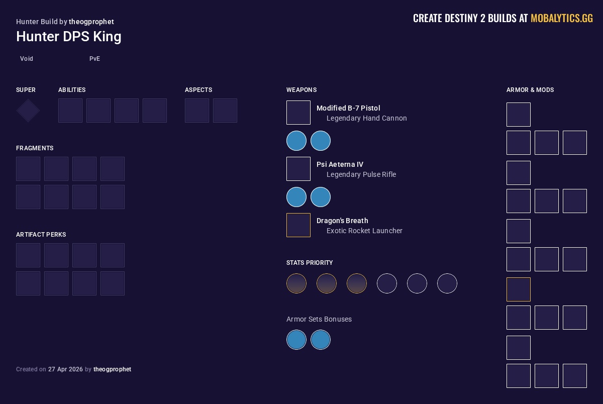Hunter DPS King - Destiny 2 Void Hunter Build by BrightRobot