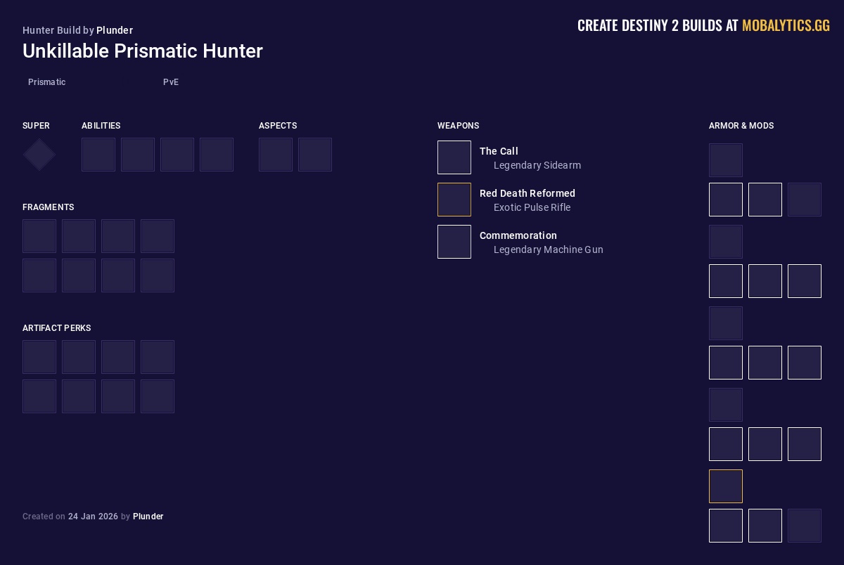 Unkillable Prismatic Hunter - Destiny 2 Prismatic Hunter Build by Plunder