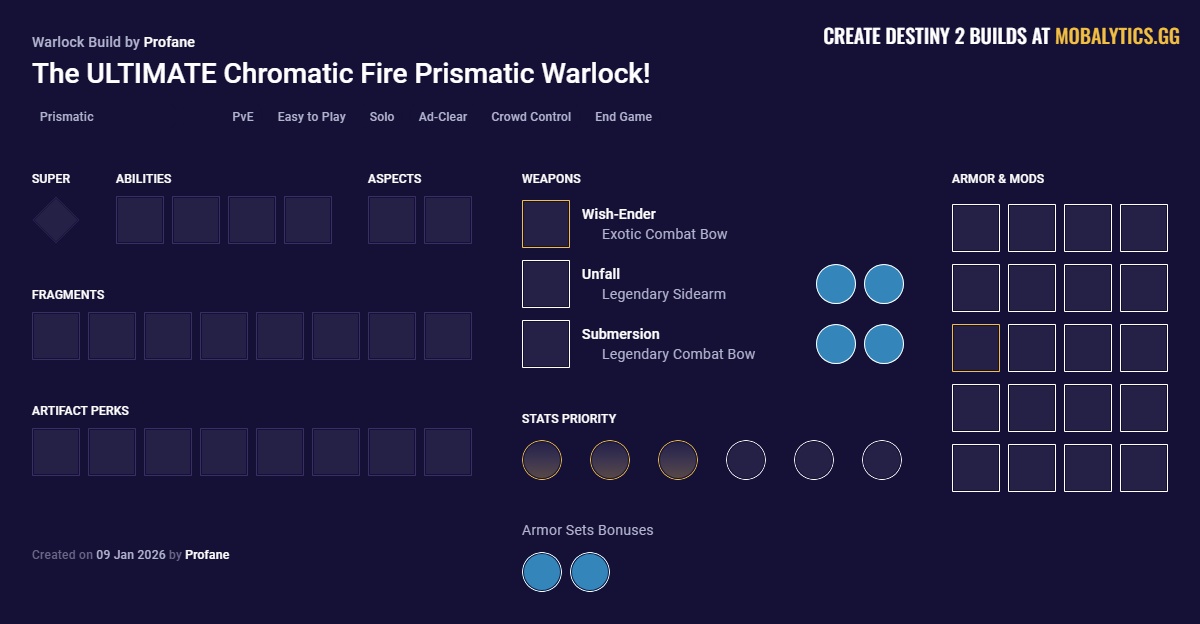 The ULTIMATE Chromatic Fire Prismatic Warlock! - Destiny 2 Prismatic ...