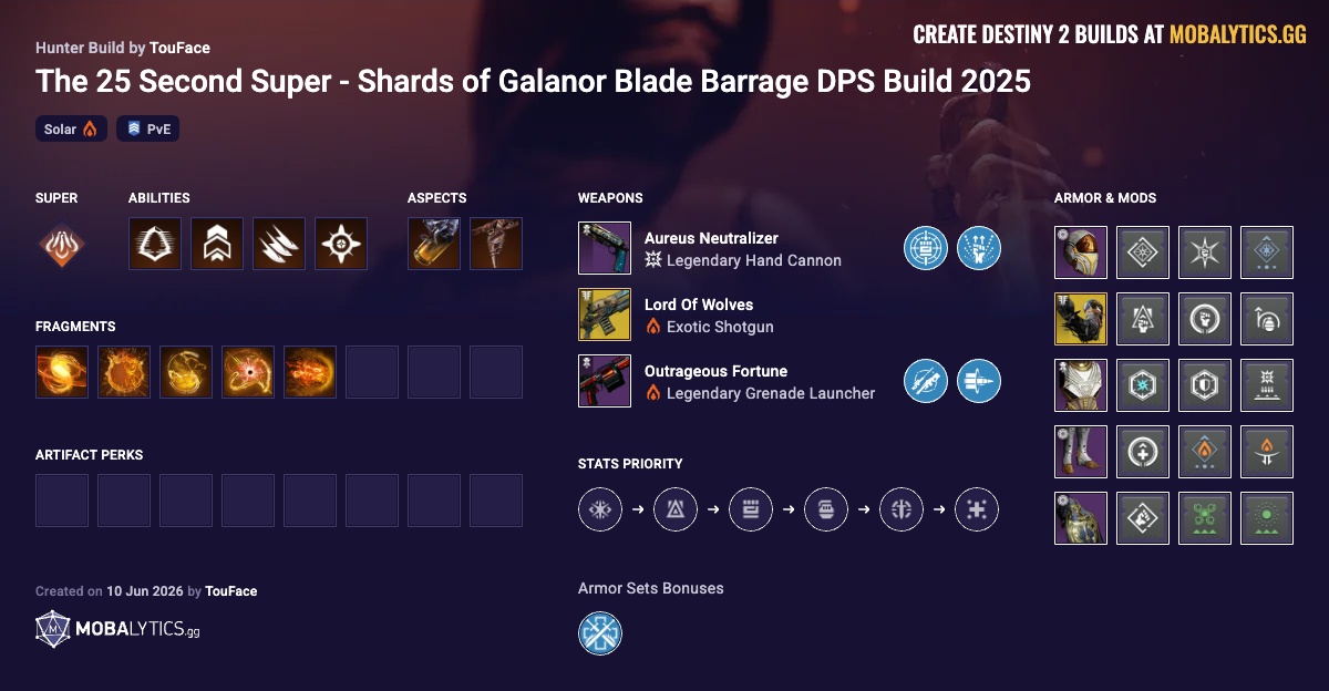 The 25 Second Super - Shards of Galanor Blade Barrage DPS Build 2025 ...