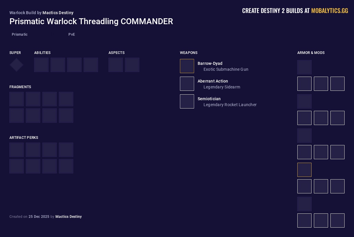 Prismatic Warlock Threadling COMMANDER - Destiny 2 Prismatic Warlock ...