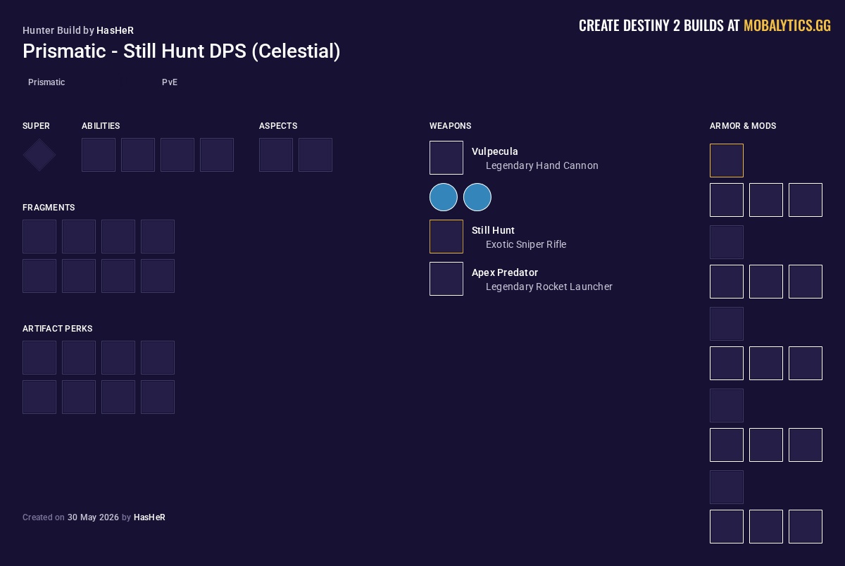 Prismatic - Still Hunt DPS (Celestial) - Destiny 2 Prismatic Hunter ...