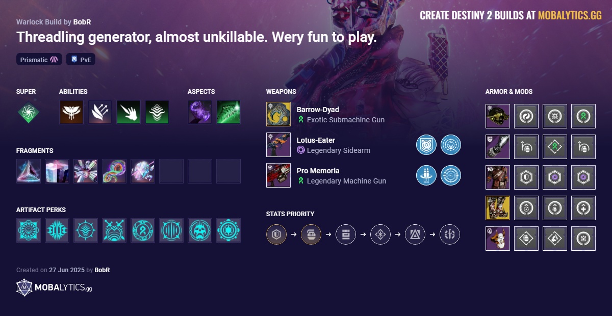 Threadling generator, almost unkillable. Wery fun to play. - Destiny 2 ...