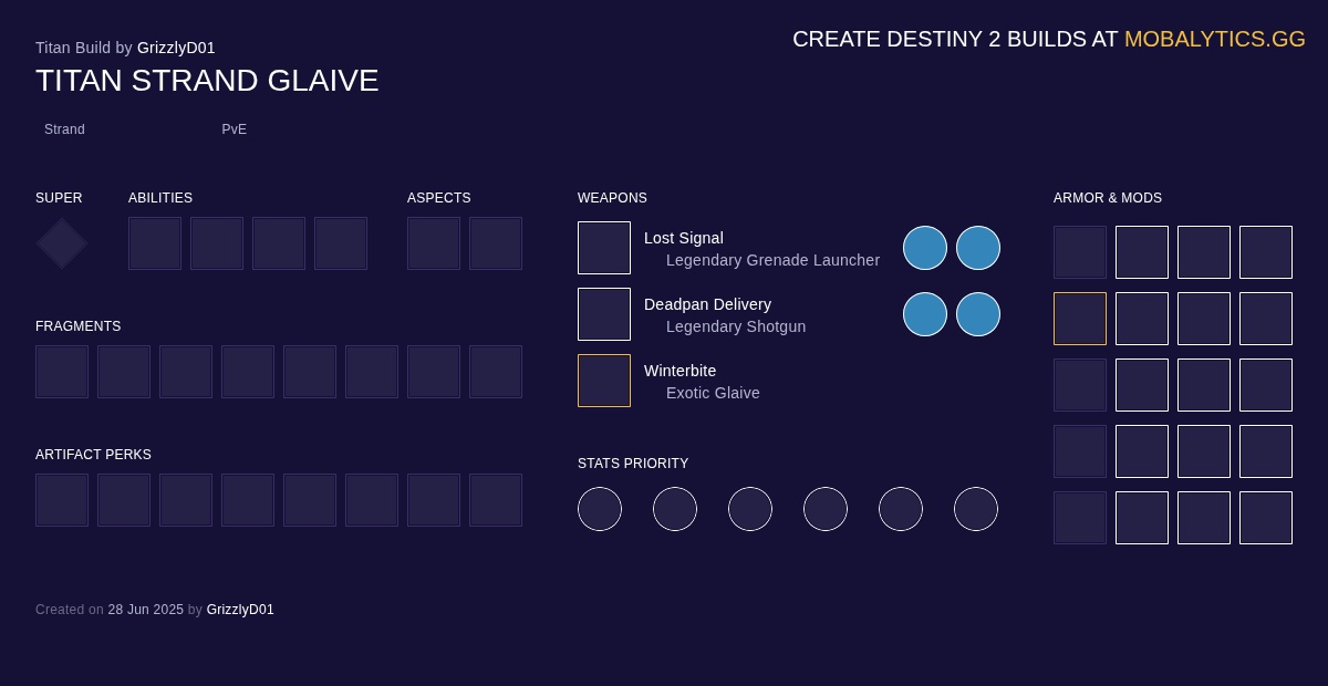 TITAN STRAND GLAIVE - Destiny 2 Strand Titan Build by GrizzlyD01