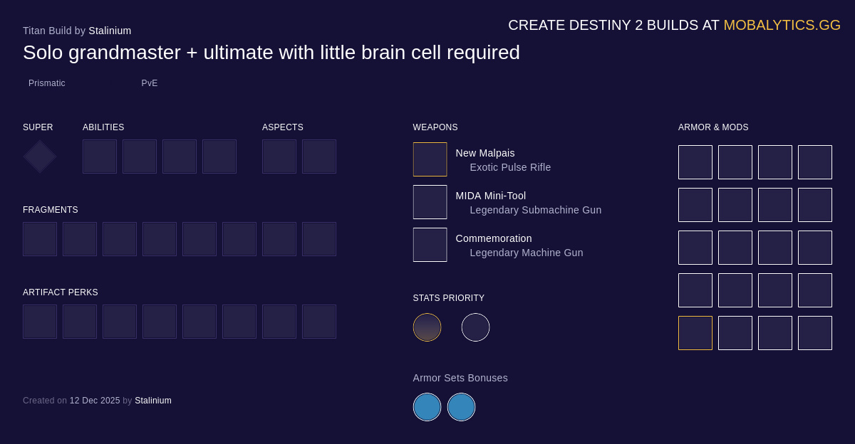 Solo grandmaster + ultimate with little brain cell required - Destiny 2 ...