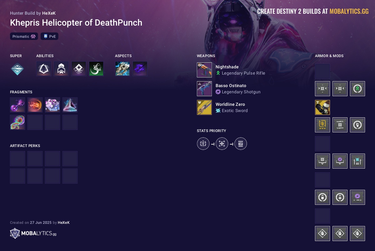 Khepris Helicopter of DeathPunch - Destiny 2 Prismatic Hunter Build by ...