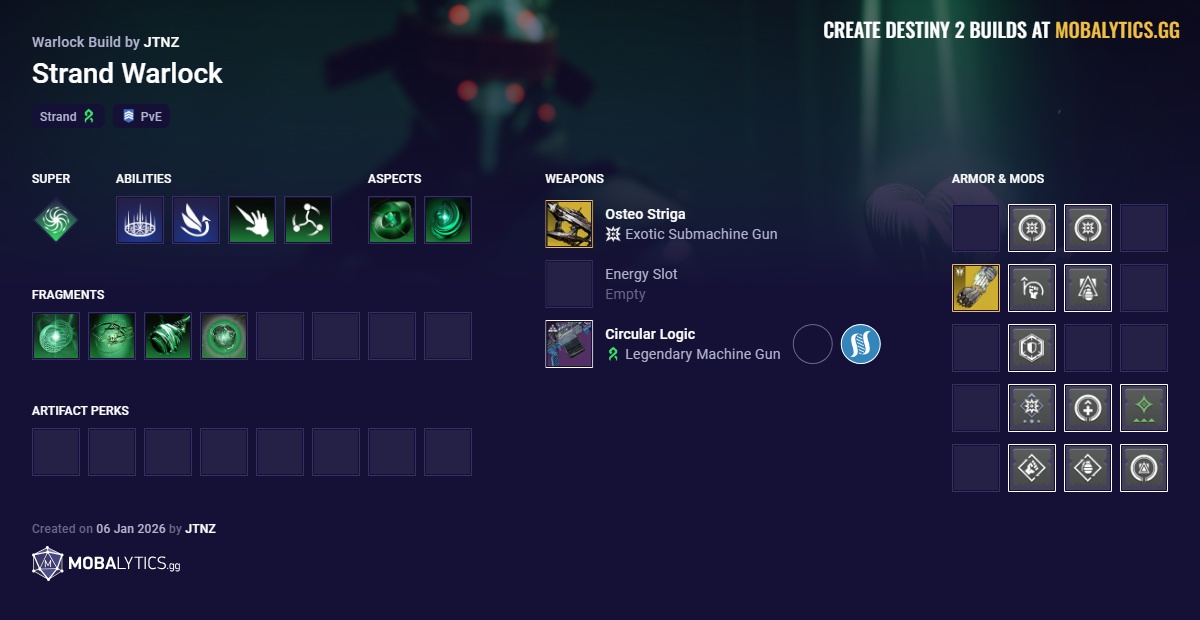 Strand Warlock - Destiny 2 Strand Warlock Build by JTNZ