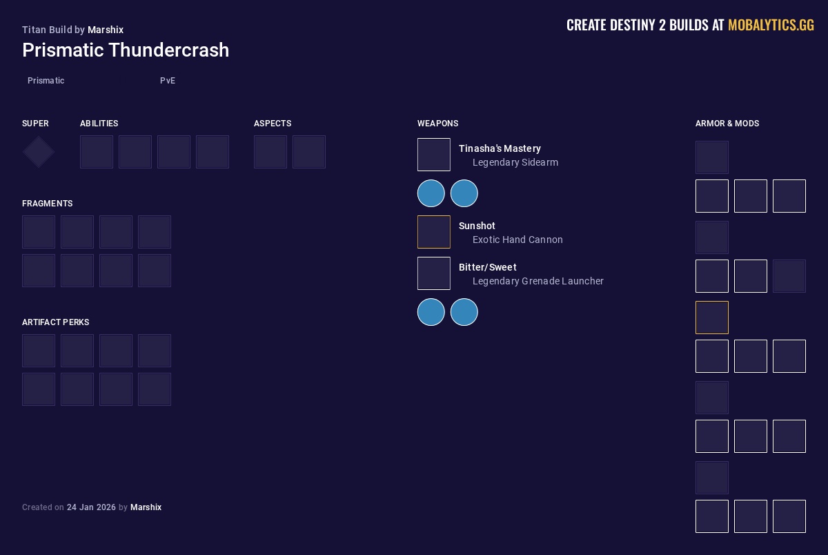 Prismatic Thundercrash - Destiny 2 Prismatic Titan Build by Marshix