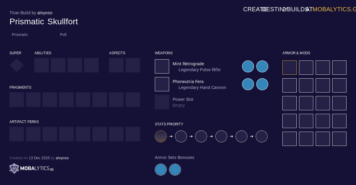 Prismatic Skullfort - Destiny 2 Prismatic Titan Build by aloyoso