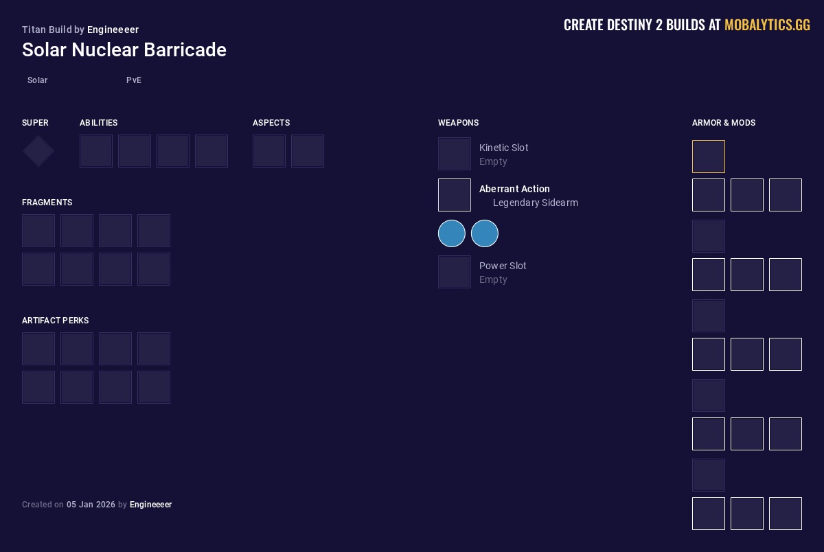 Solar Nuclear Barricade - Destiny 2 Solar Titan Build by Engineeeer