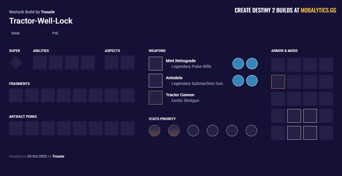 Tractor-Well-Lock - Destiny 2 Solar Warlock Build by Trousle