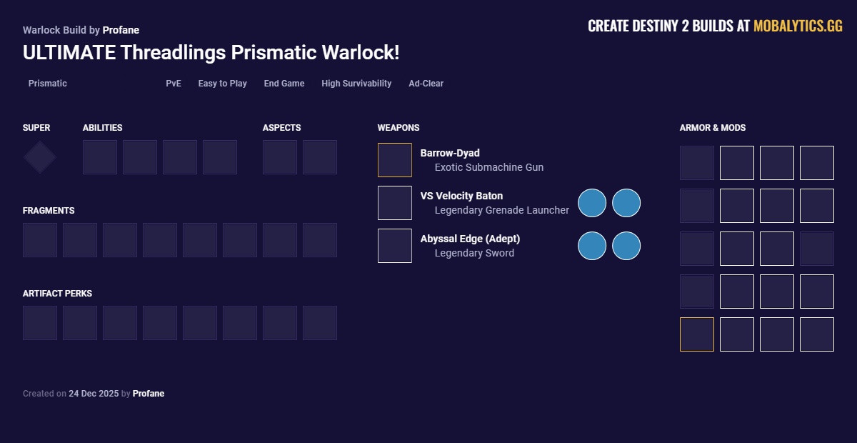 ULTIMATE Threadlings Prismatic Warlock! - Destiny 2 Warlock Build for ...