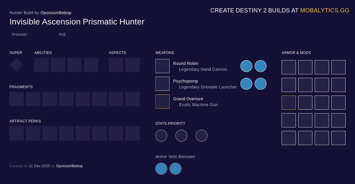 Invisible Ascension Prismatic Hunter - Destiny 2 Prismatic Hunter Build ...