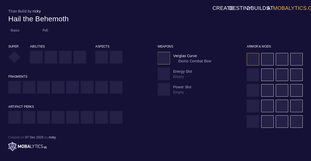 Hail the Behemoth - Destiny 2 Titan Build for PvE - Mobalytics