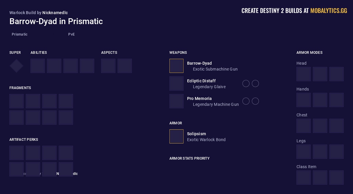 Barrow-Dyad in Prismatic - Destiny 2 Prismatic Warlock Build by Nicknamedlc