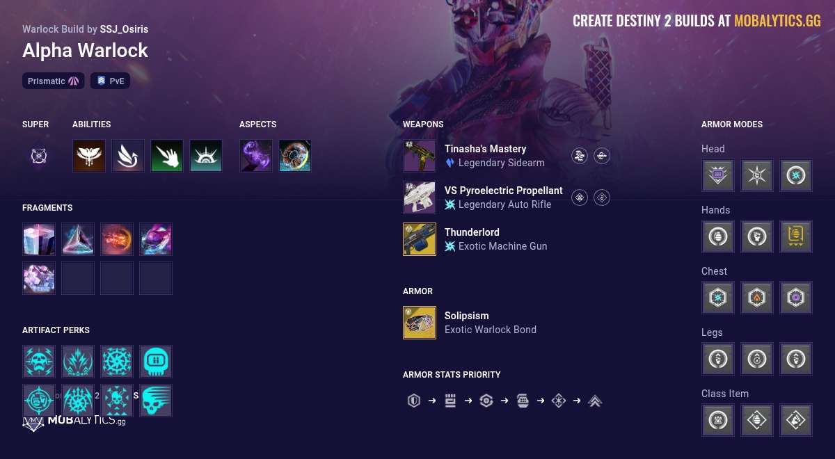 Alpha Warlock - Destiny 2 Prismatic Warlock Build by SSJ_Osiris