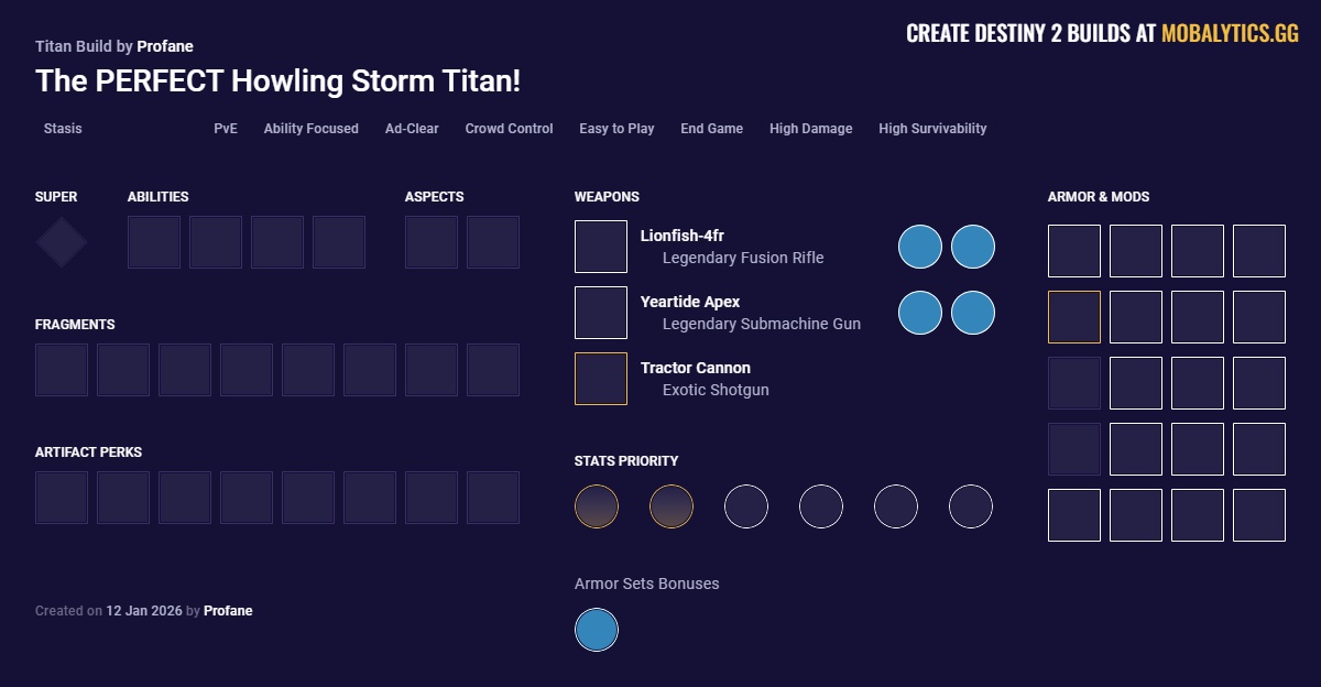 The PERFECT Howling Storm Titan! - Destiny 2 Titan Build for PvE ...