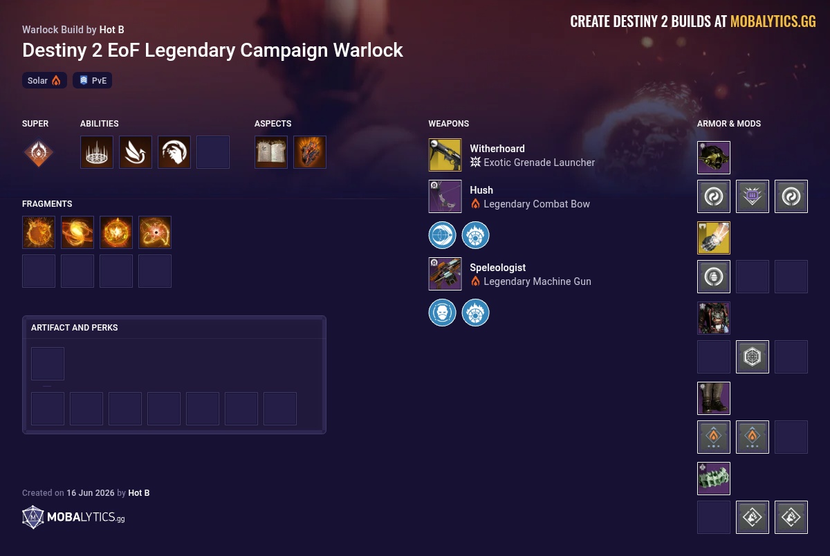 Destiny 2 EoF Legendary Campaign Warlock - Destiny 2 Solar Warlock ...