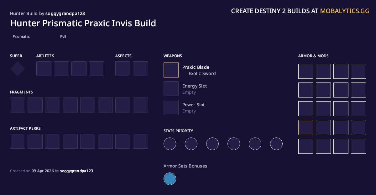 Hunter Prismatic Praxic Invis Build - Destiny 2 Prismatic Hunter Build ...