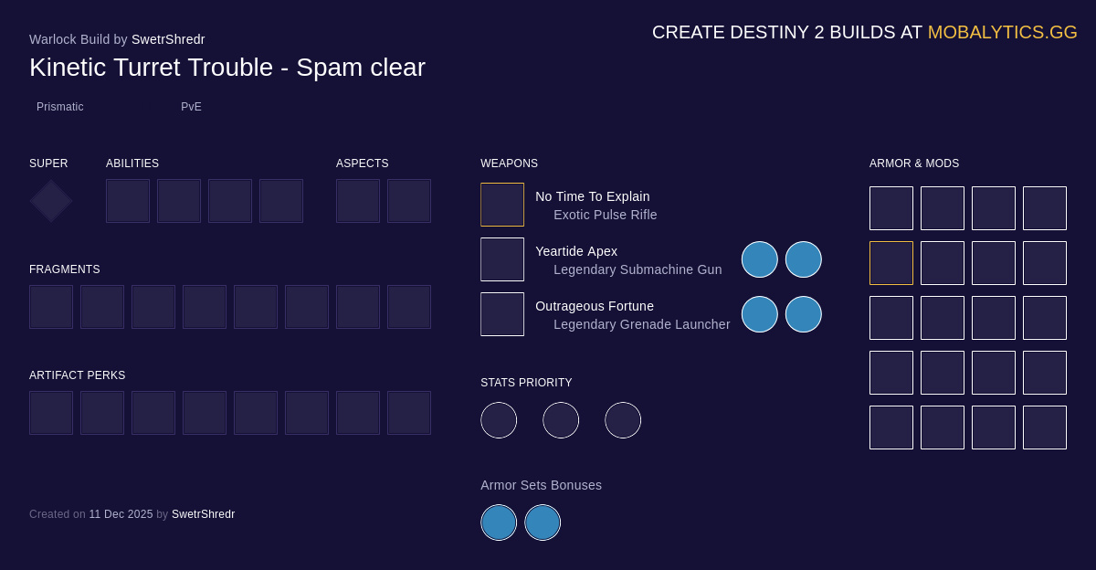 Kinetic Turret Trouble - Spam clear - Destiny 2 Prismatic Warlock Build ...