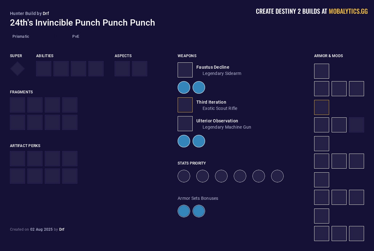 24th's Invincible Punch Punch Punch - Destiny 2 Prismatic Hunter Build ...