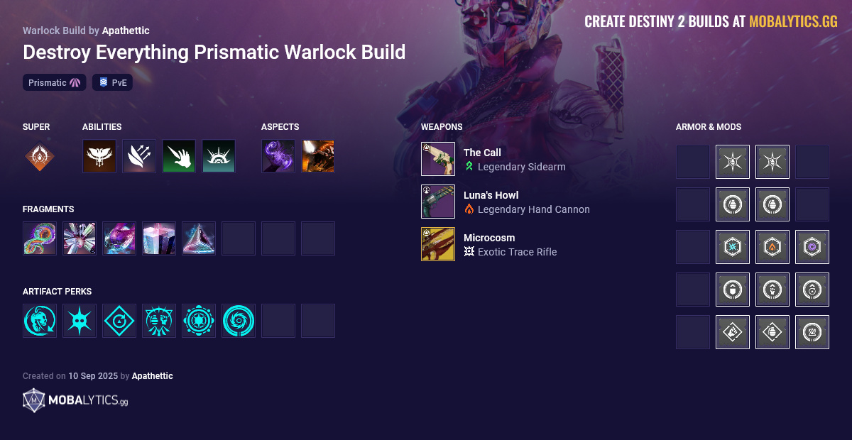 Destroy Everything Prismatic Warlock Build - Destiny 2 Prismatic ...