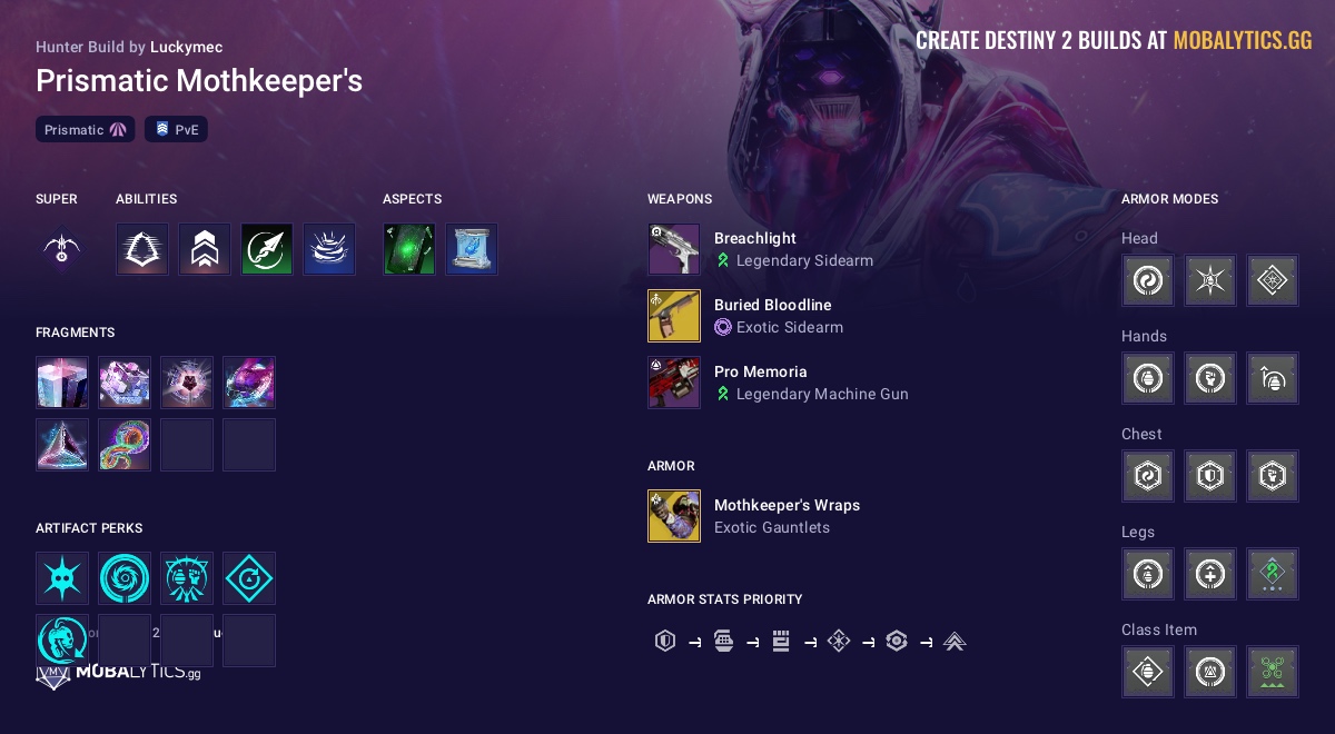 Prismatic Mothkeeper's - Destiny 2 Prismatic Hunter Build by Luckymec