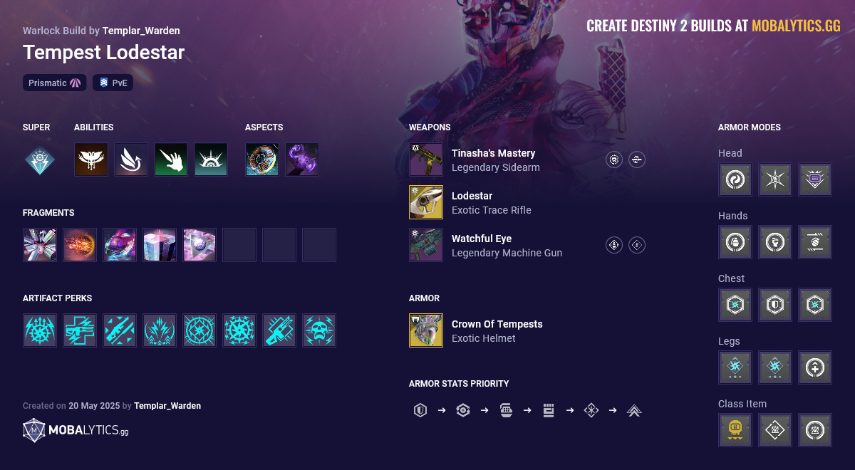 Tempest Lodestar - Destiny 2 Prismatic Warlock Build by Templar_Warden