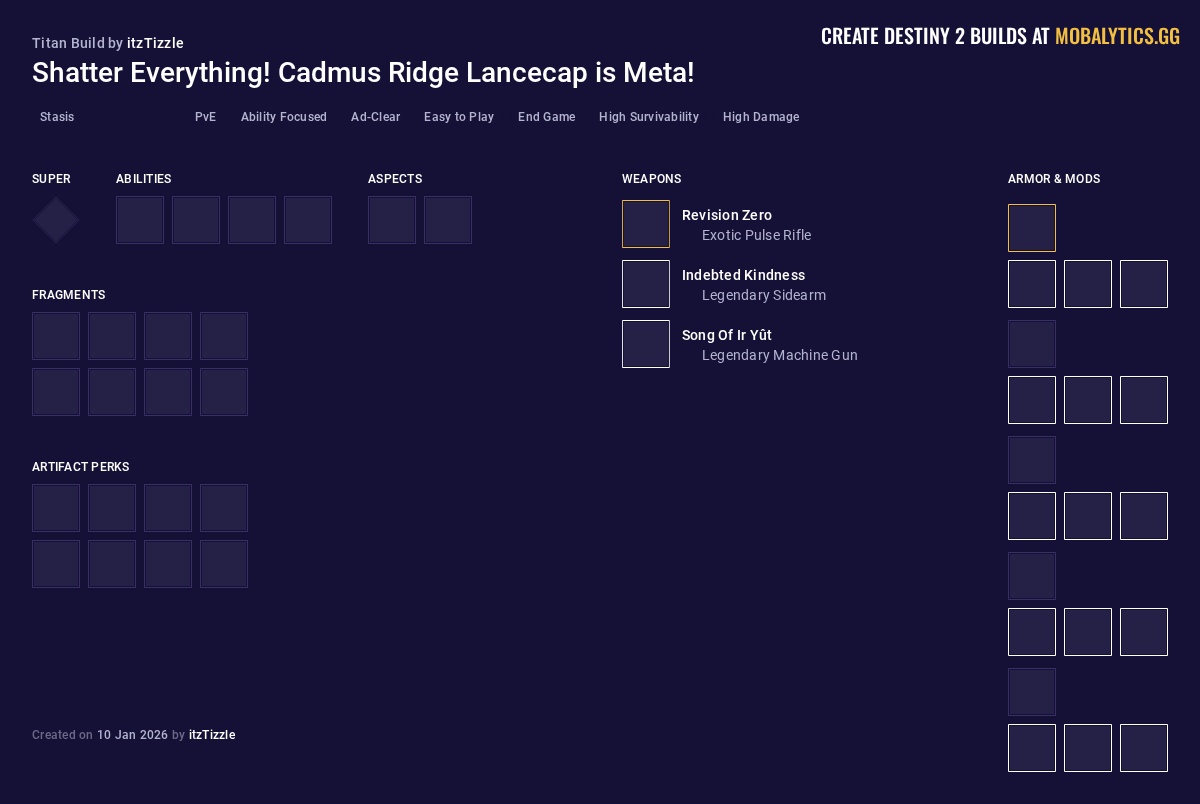 Shatter Everything! Cadmus Ridge Lancecap is Meta! - Destiny 2 Titan ...