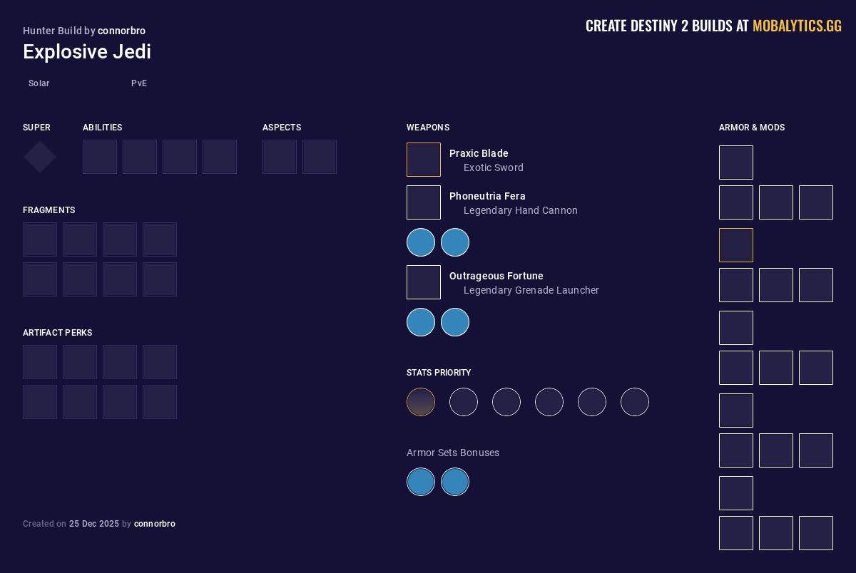 Explosive Jedi - Destiny 2 Solar Hunter Build by connorbro