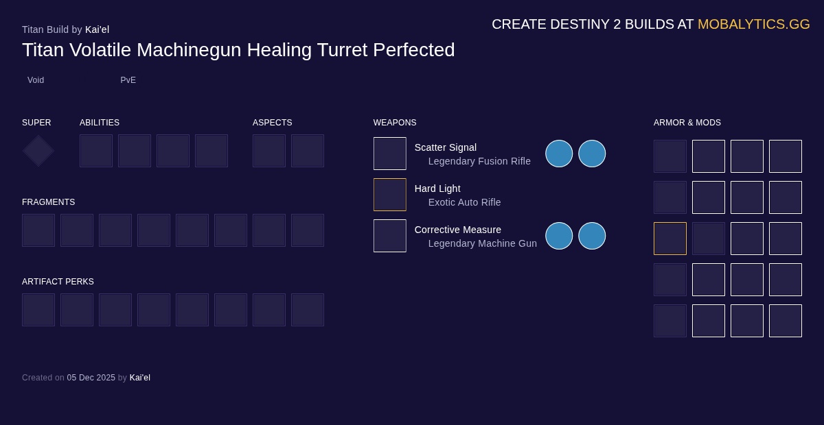 Titan Volatile Machinegun Healing Turret Perfected - Destiny 2 Void ...
