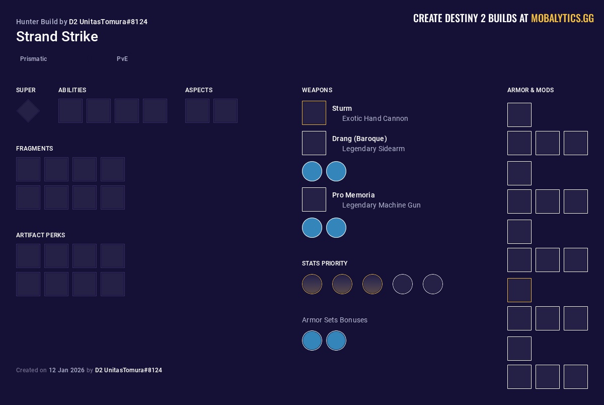 Strand Strike - Destiny 2 Prismatic Hunter Build by D2 UnitasTomura#8124