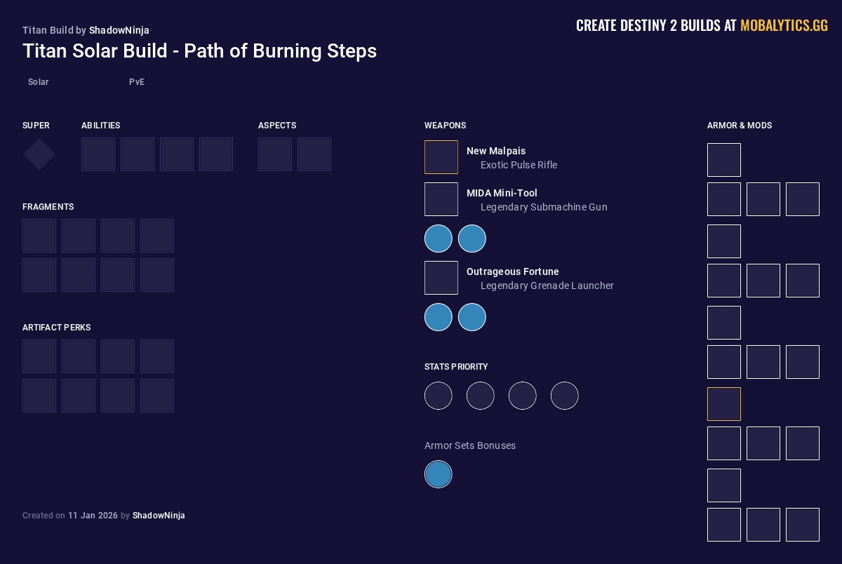 Titan Solar Build - Path of Burning Steps - Destiny 2 Solar Titan Build ...